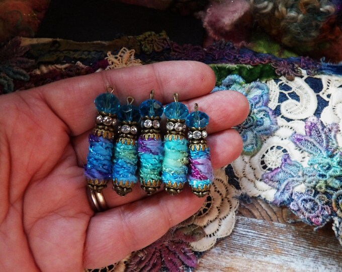 Beads, Set of 5, Handmade, Bohemian, Craft Supplies, Boho Beads, DIY - Etsy