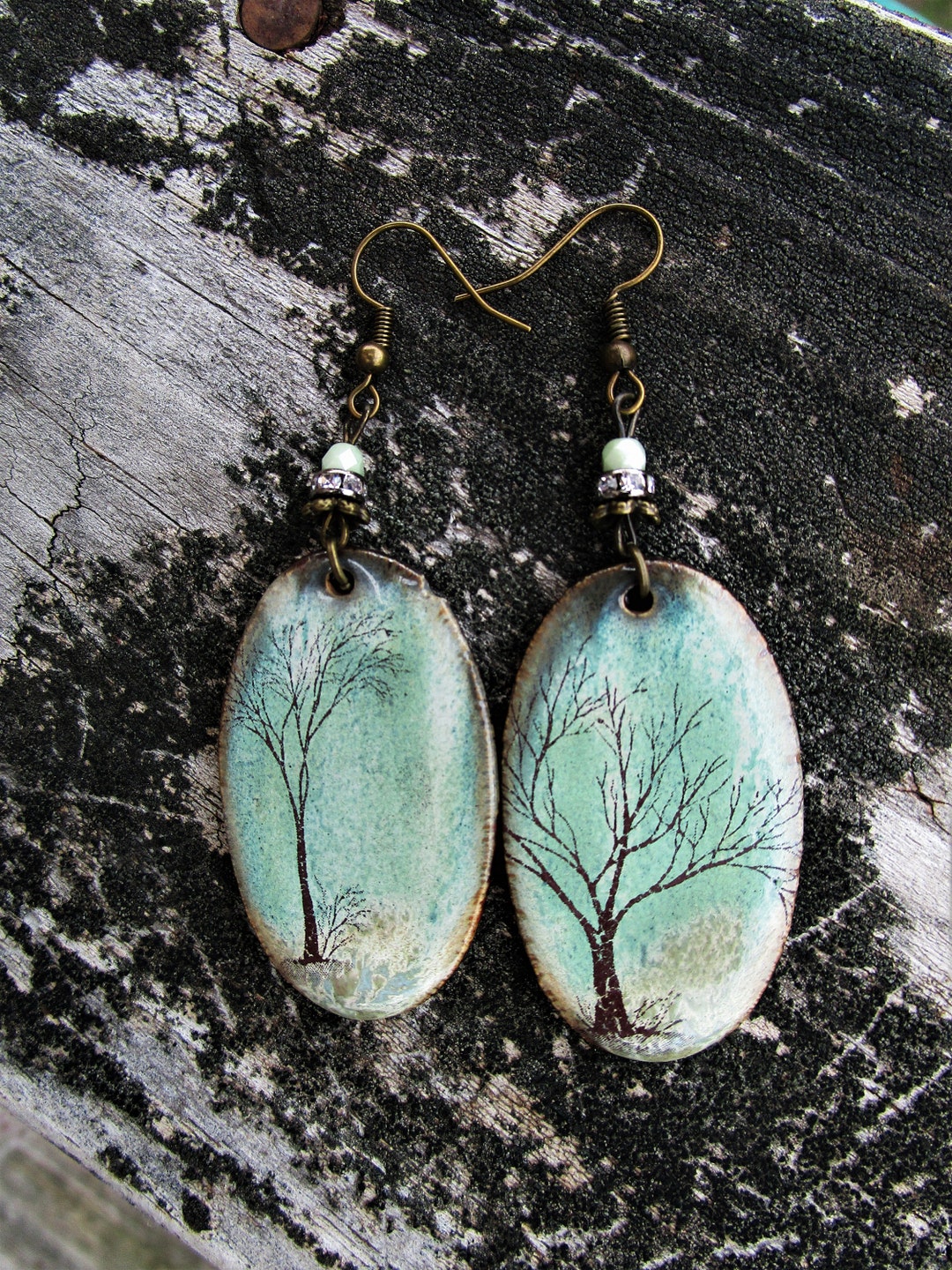 Earrings Trees Handmade Rustic - Etsy