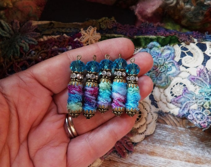 Beads, Set of 5, Handmade, Bohemian, Craft Supplies, Boho Beads, DIY - Etsy