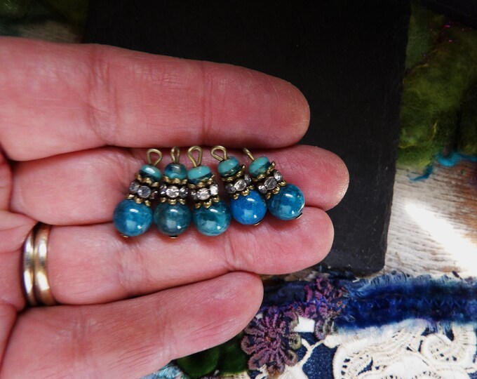 Beads, Set of 5, Charms, Handmade, Craft Supplies, DIY, Jewelry ...