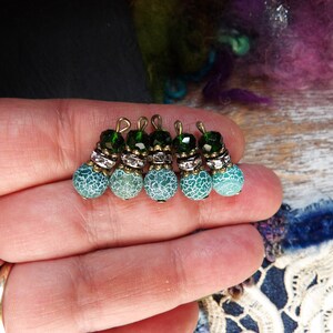 Beads, Set of 5, Charms, Handmade, Craft Supplies, DIY, Jewelry ...