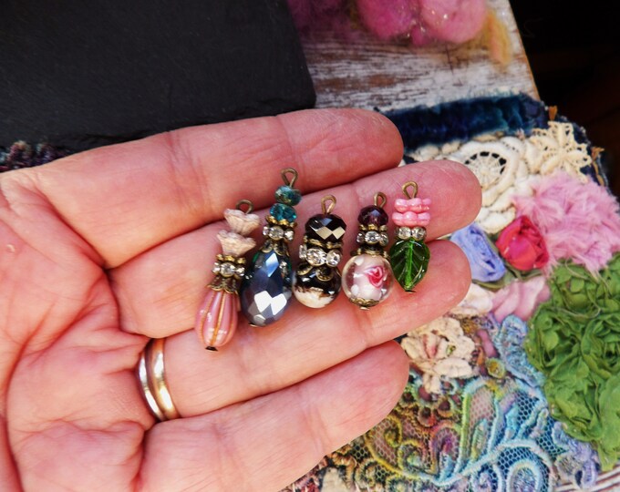Beads, Set of 5, Handmade, Craft Supplies, DIY, Jewelry Supplies - Etsy
