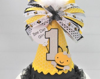 Bee Birthday Hat | Etsy