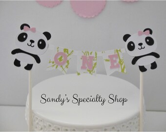 Panda toppers | Etsy