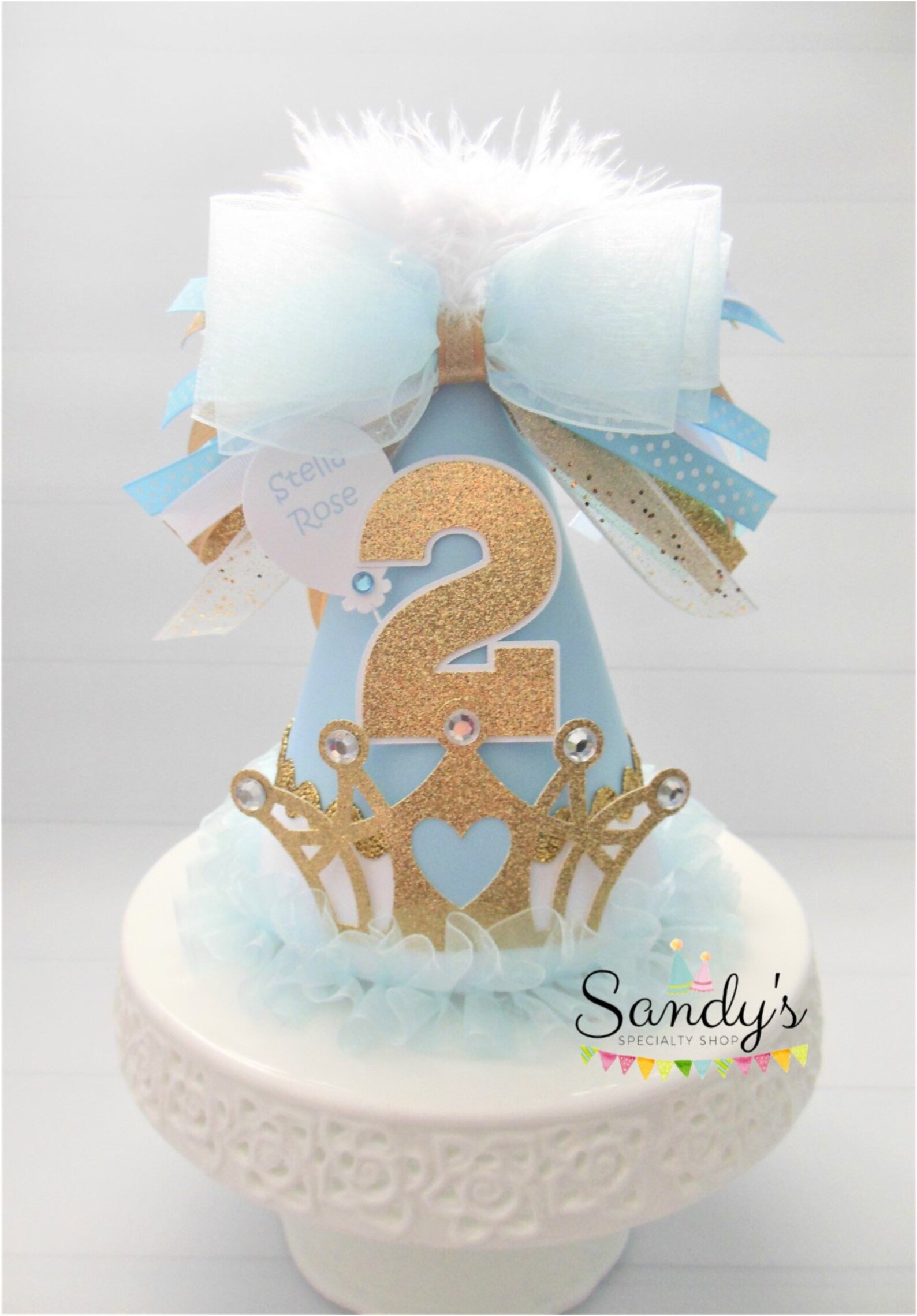 Princess Party Hat, Princess Birthday Hat, Princess Crown Party Hat ...