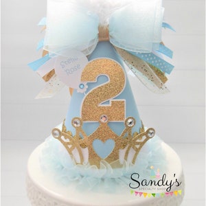 Princess Party Hat, Princess Birthday Hat, Princess Crown Party Hat ...