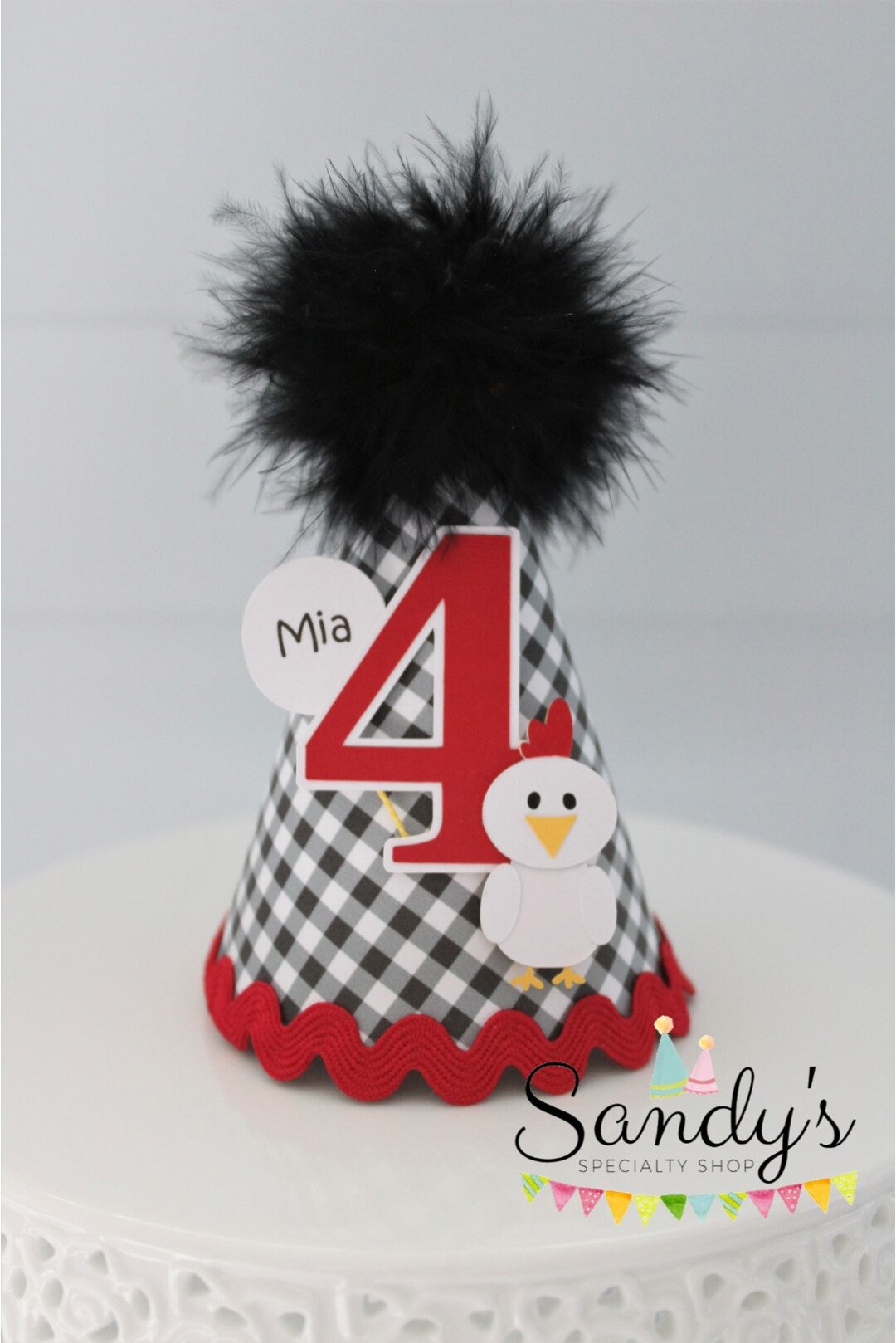 Chicken Mini Party Hat, Farm Mini Party Hat, Chicken Mini Birthday ...