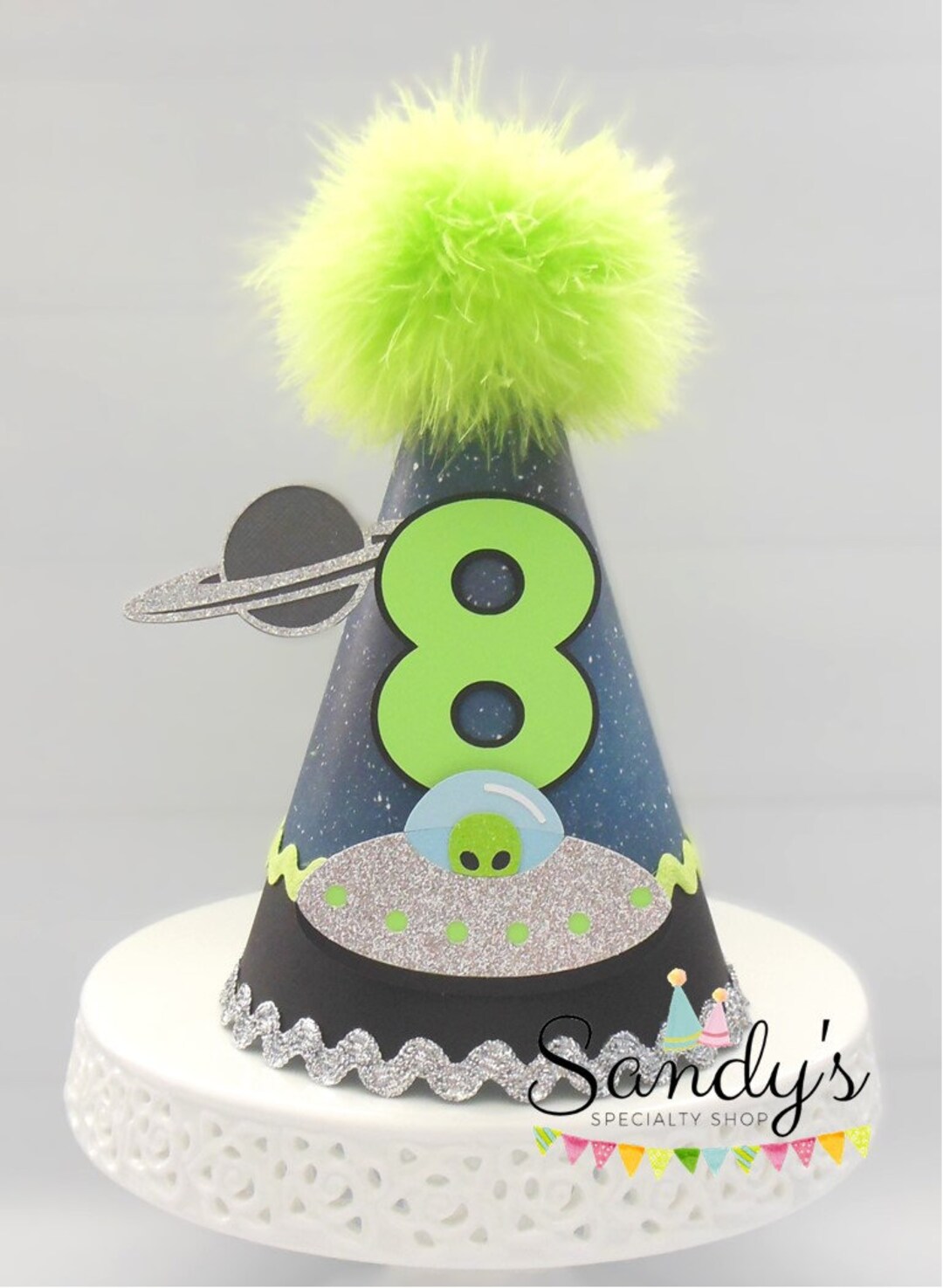 Alien Party Hat, UFO Party Hat, Space Party Hat, Space Birthday Hat ...
