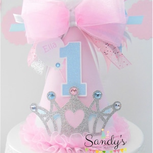 Princess Party Hat, Princess Birthday Hat, Princess Crown Party Hat ...