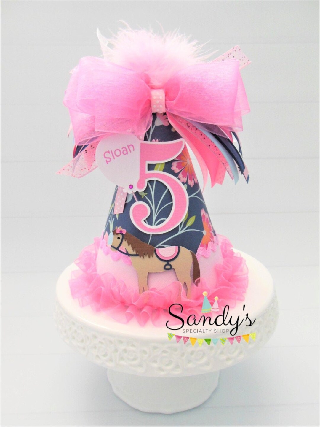 Horse Party Hat, Pony Party Hat, Barnyard Birthday, Farm Party, Horse ...