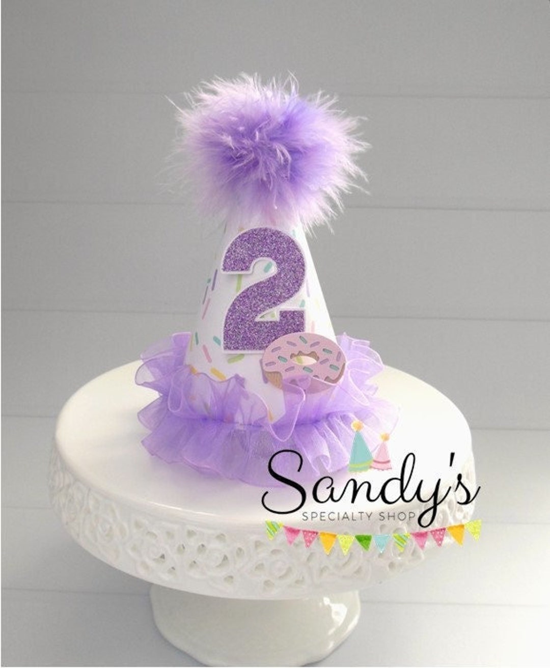 Mini Donut Party Hat, Donut Party Hat, Sprinkles Party Hat, Mini ...