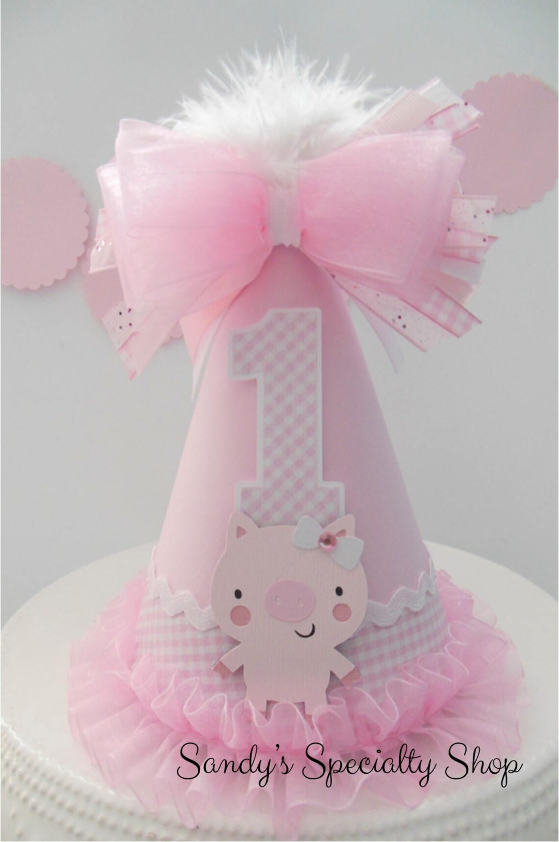 Pig Birthday Party Hat Barnyard Party Hat Farm Birthday | Etsy