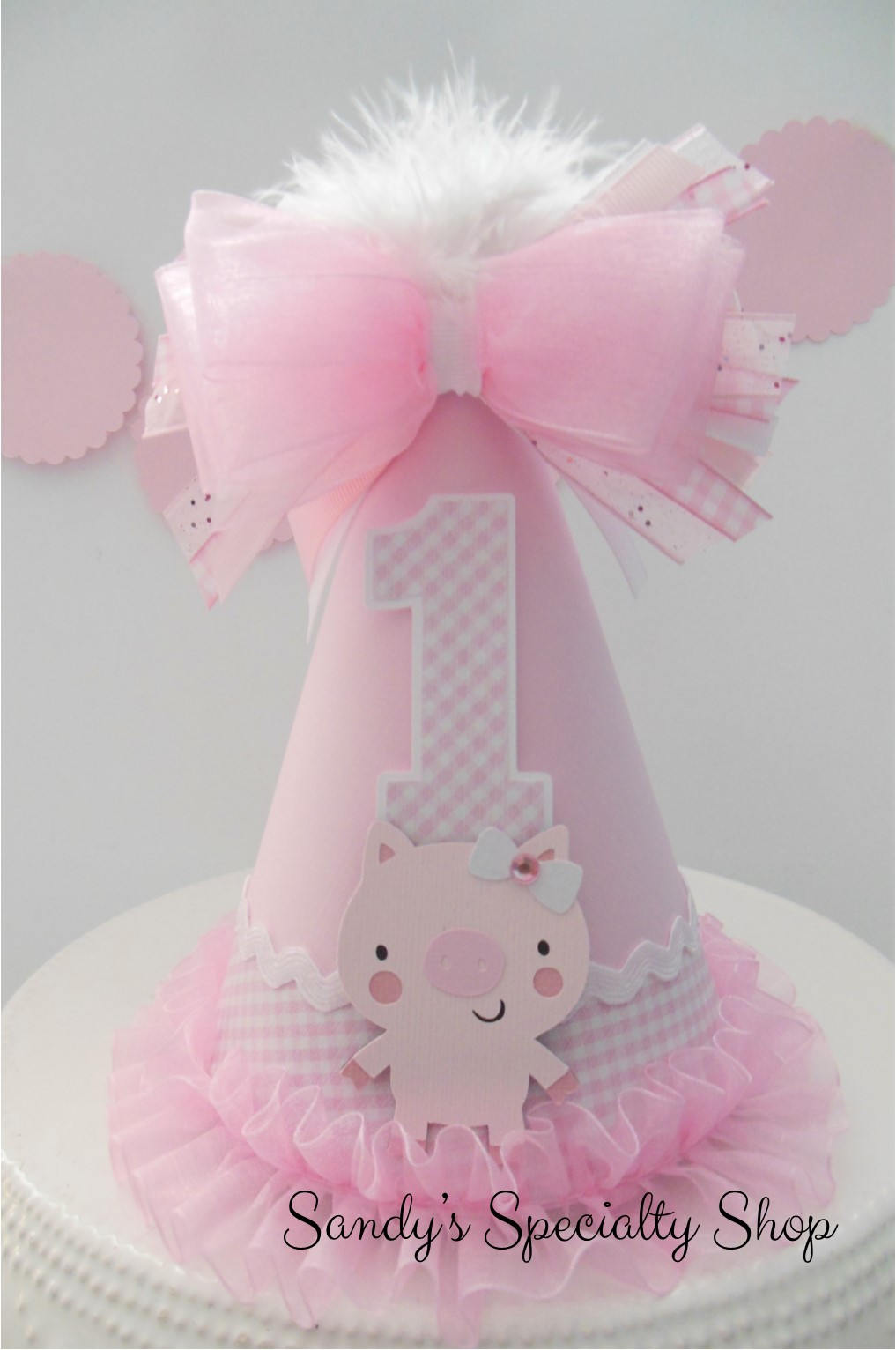 Pig Birthday Party Hat Barnyard Party Hat Farm Birthday | Etsy