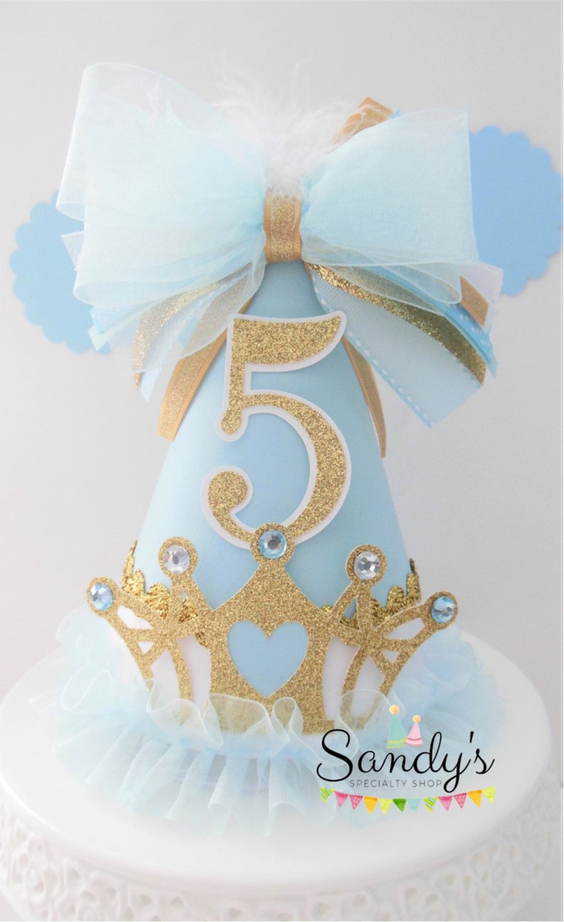 Princess Party Hat, Princess Birthday Hat, Princess Crown Party Hat ...