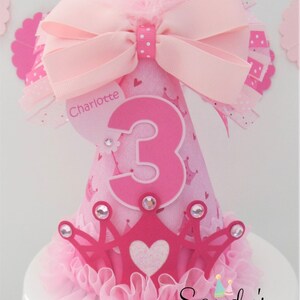 Princess Party Hat, Princess Crown Party Hat, Princess Birthday Hat ...