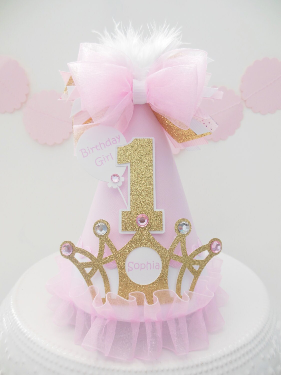 Princess Party Hat Princess Birthday Hat Princess Crown - Etsy