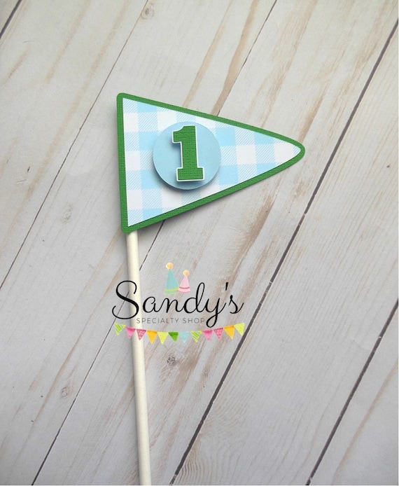 Golf Flag Cake Topper, Golf Cake Topper, Hole in One Cake Topper, Golf ...