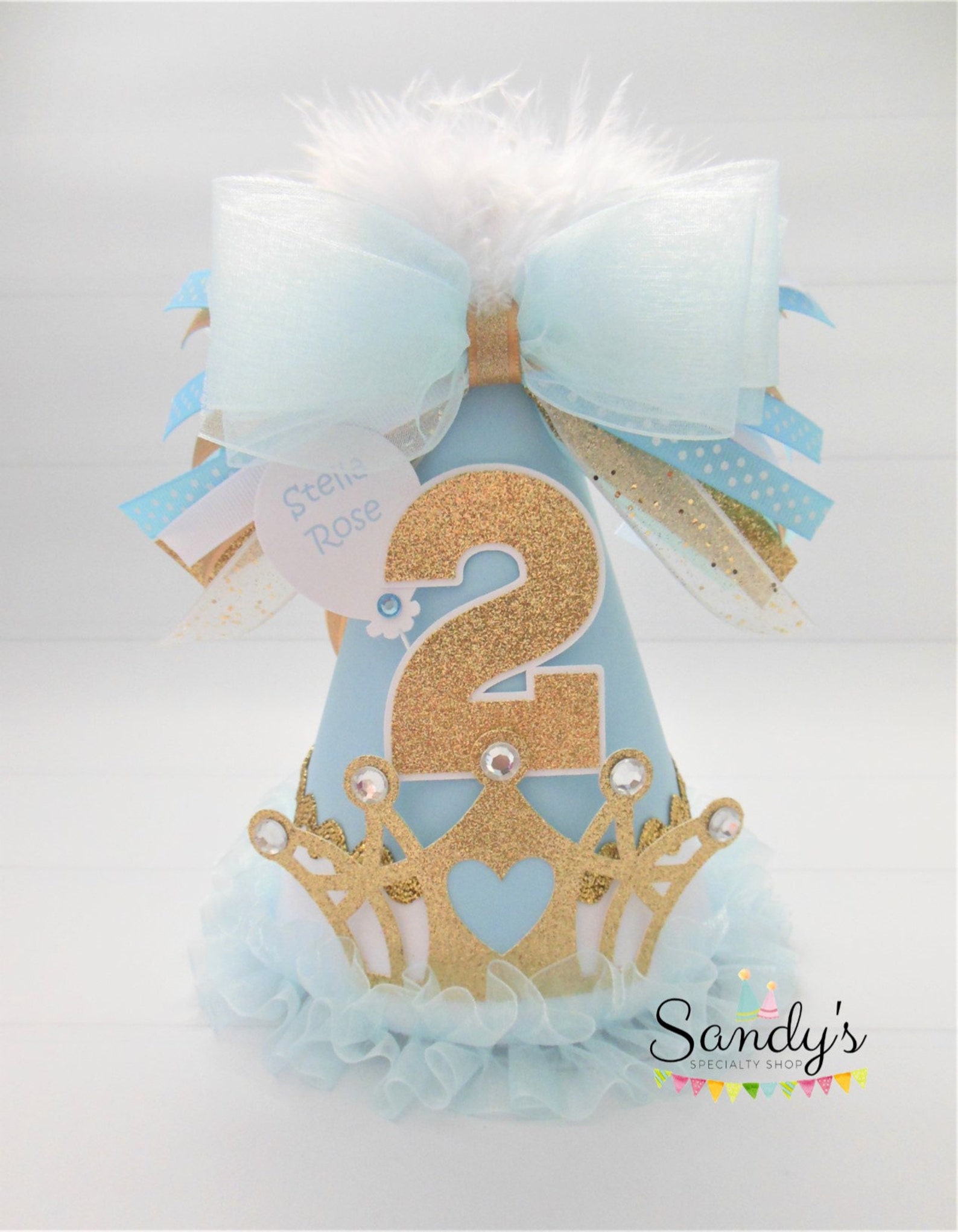 Princess Party Hat, Princess Birthday Hat, Princess Crown Party Hat ...