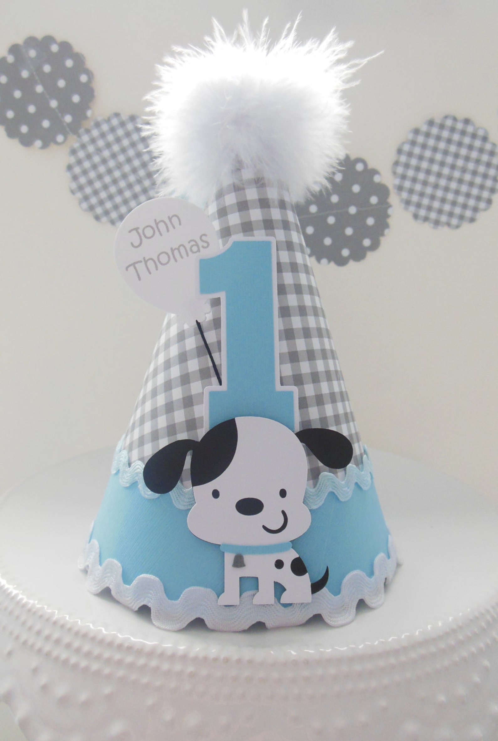 Puppy Dog Birthday Party Hat Dog Party Hat Puppy Party Hat | Etsy