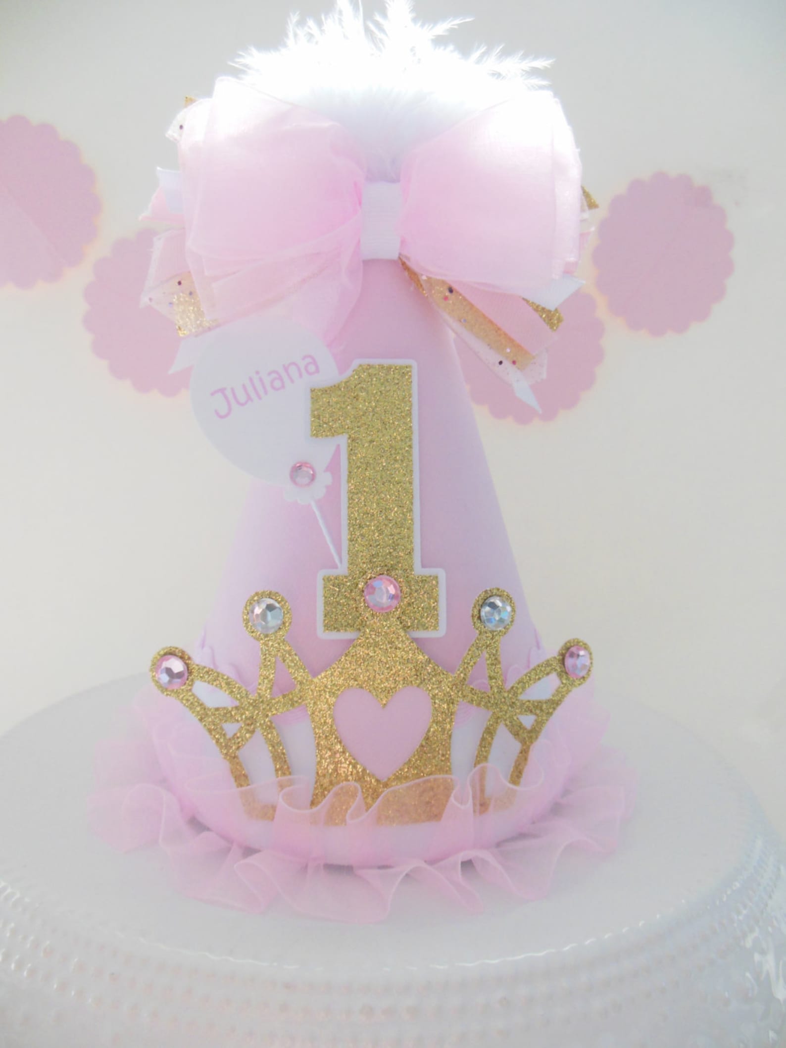 Princess Party Hat Princess Birthday Hat Princess Crown - Etsy