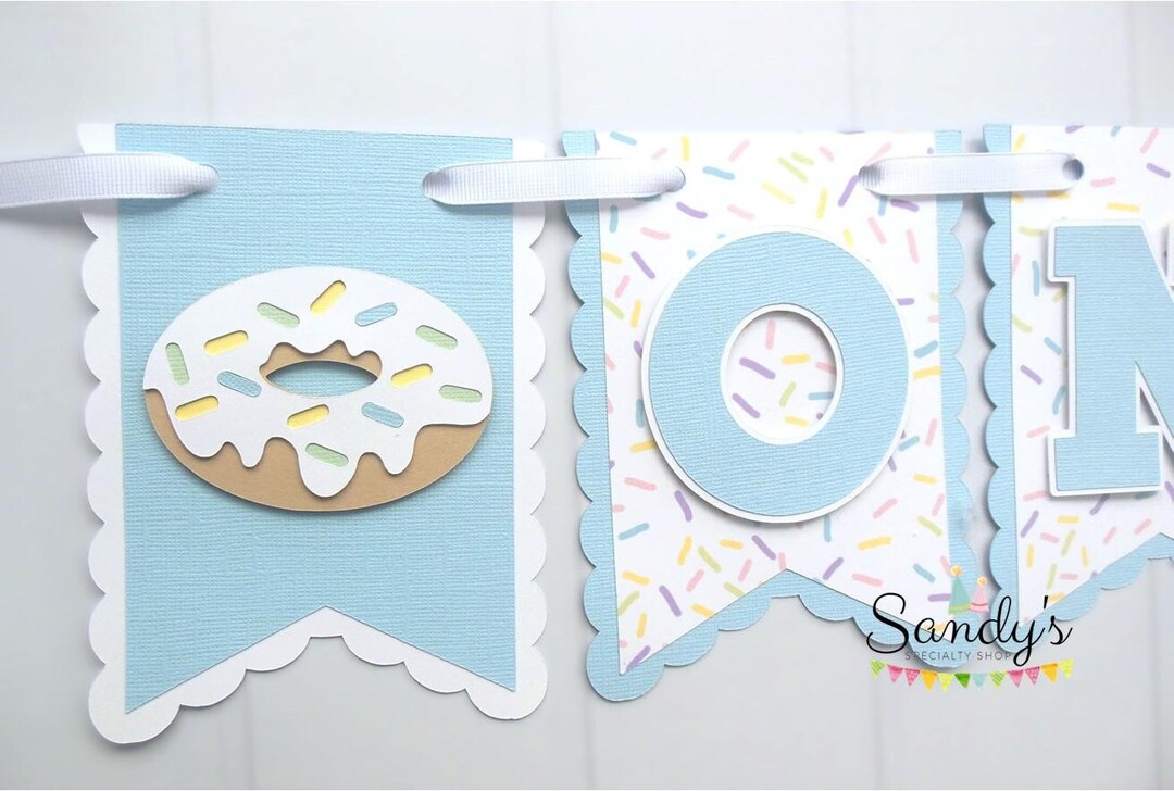 Donut Highchair Banner, Donut Banner, Donut Party, Sweet One, Pastel ...
