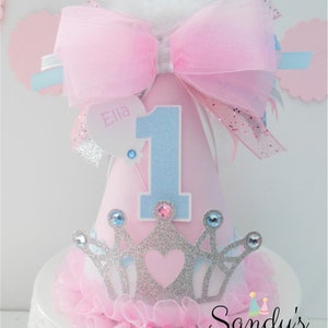 Princess Party Hat, Princess Birthday Hat, Princess Crown Party Hat ...