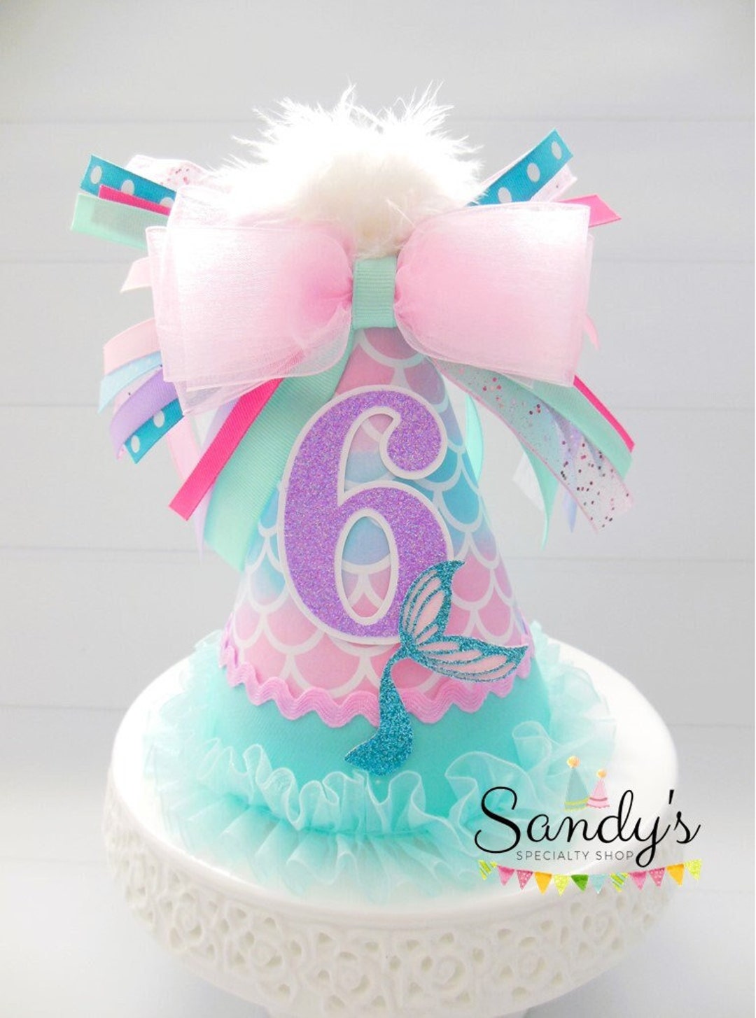 Mermaid Party Hat, Mermaid Tail Birthday Party Hat, Mermaid Party, Sea ...