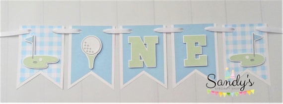 Golf Highchair Banner Golf ONE Banner Golf Party Golf | Etsy