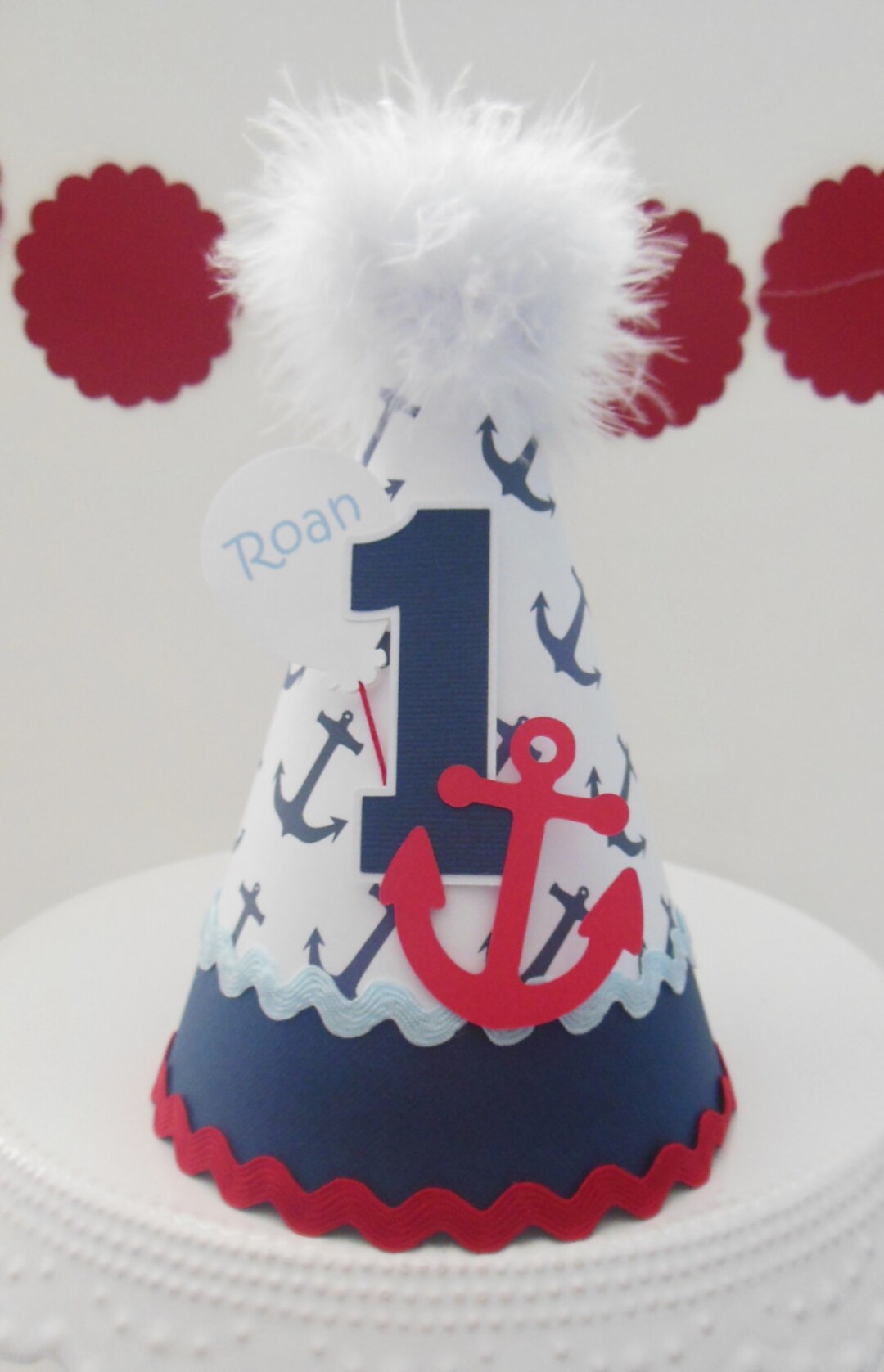 Anchor Party Hat, Sailor Party Hat, Nautical Party Theme, Anchor ...