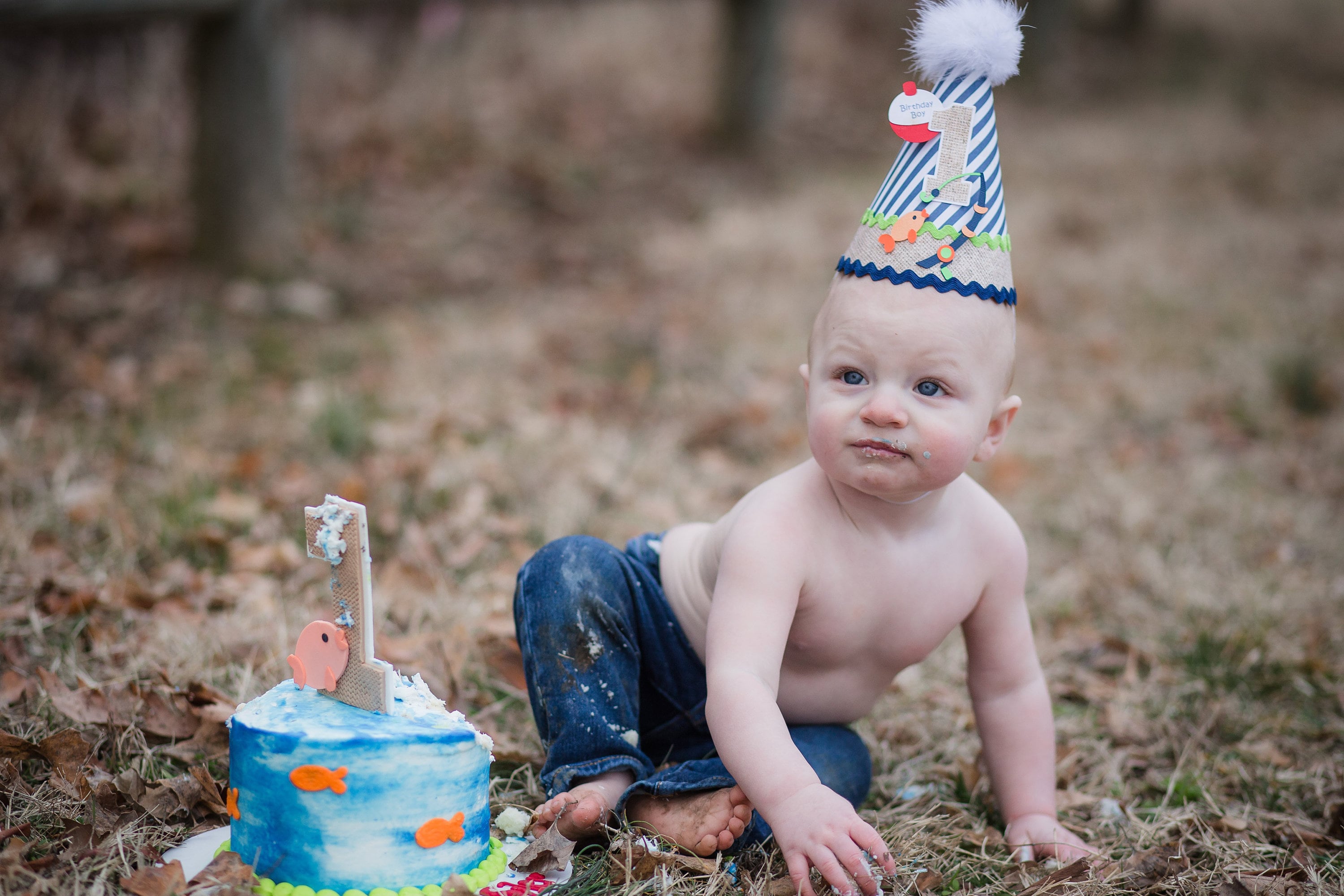 Fishing Birthday Party Hat Big One Birthday Party Hat Navy - Etsy