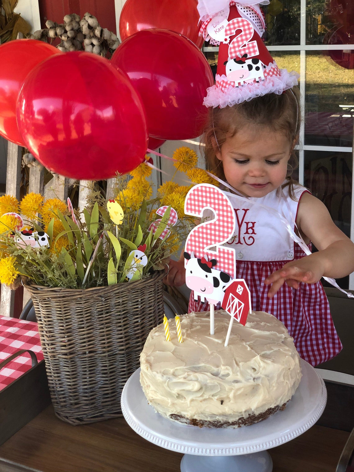 Cow Birthday Party Hat Cow Party Hat Farm Party Hat Cow - Etsy