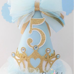 Princess Party Hat, Princess Birthday Hat, Princess Crown Party Hat ...