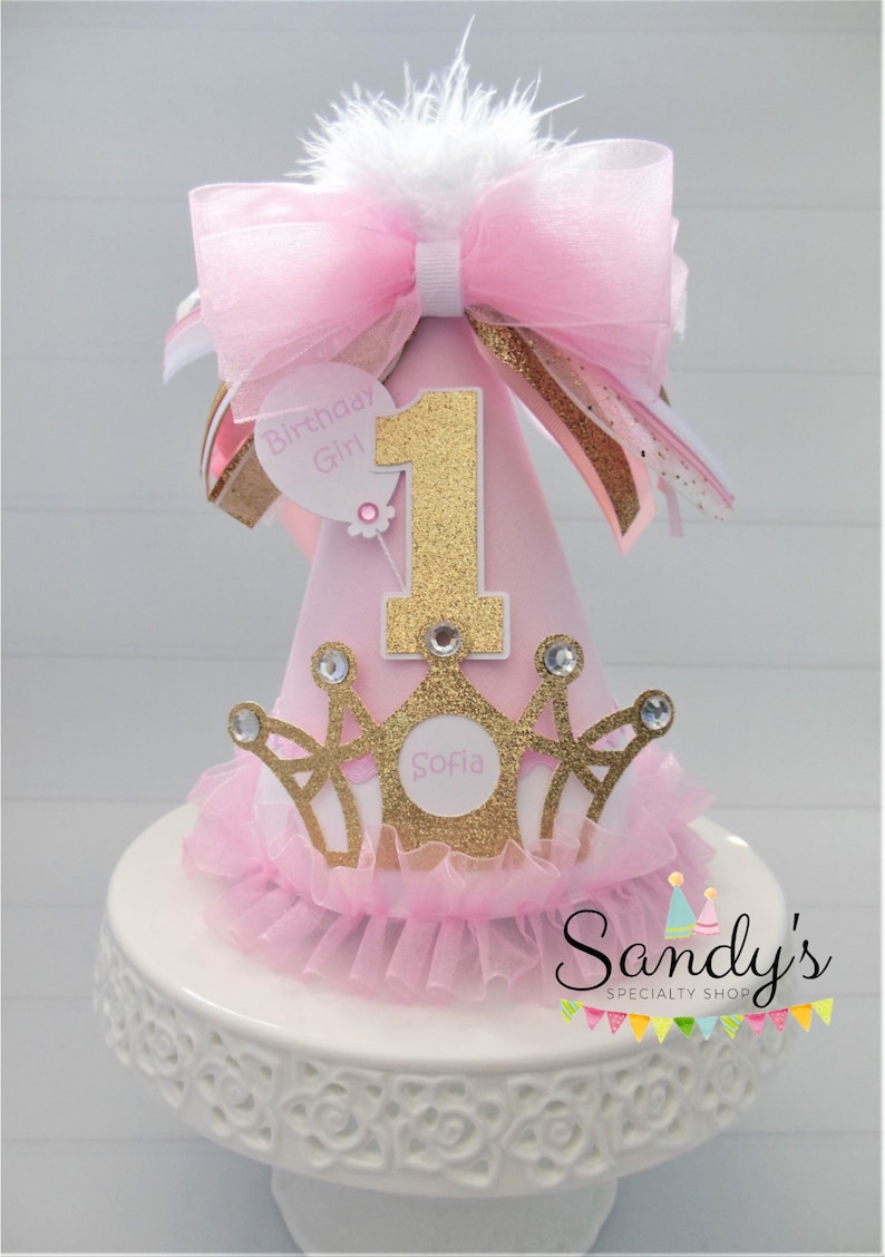 Princess Party Hat Princess Birthday Hat Princess Crown - Etsy