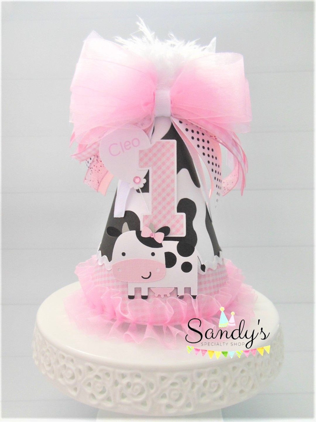 Cow Party Hat, Barnyard Birthday Party Hat, Farm Party, Barnyard Party ...