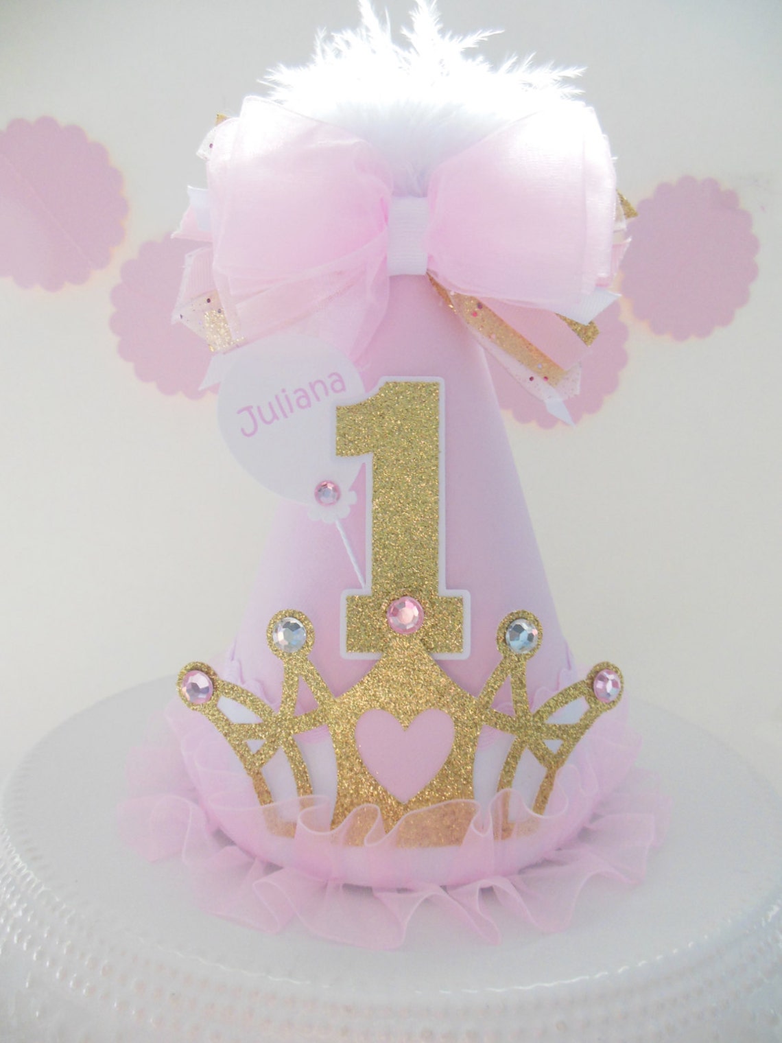 Princess Party Hat Princess Birthday Hat Princess Crown - Etsy