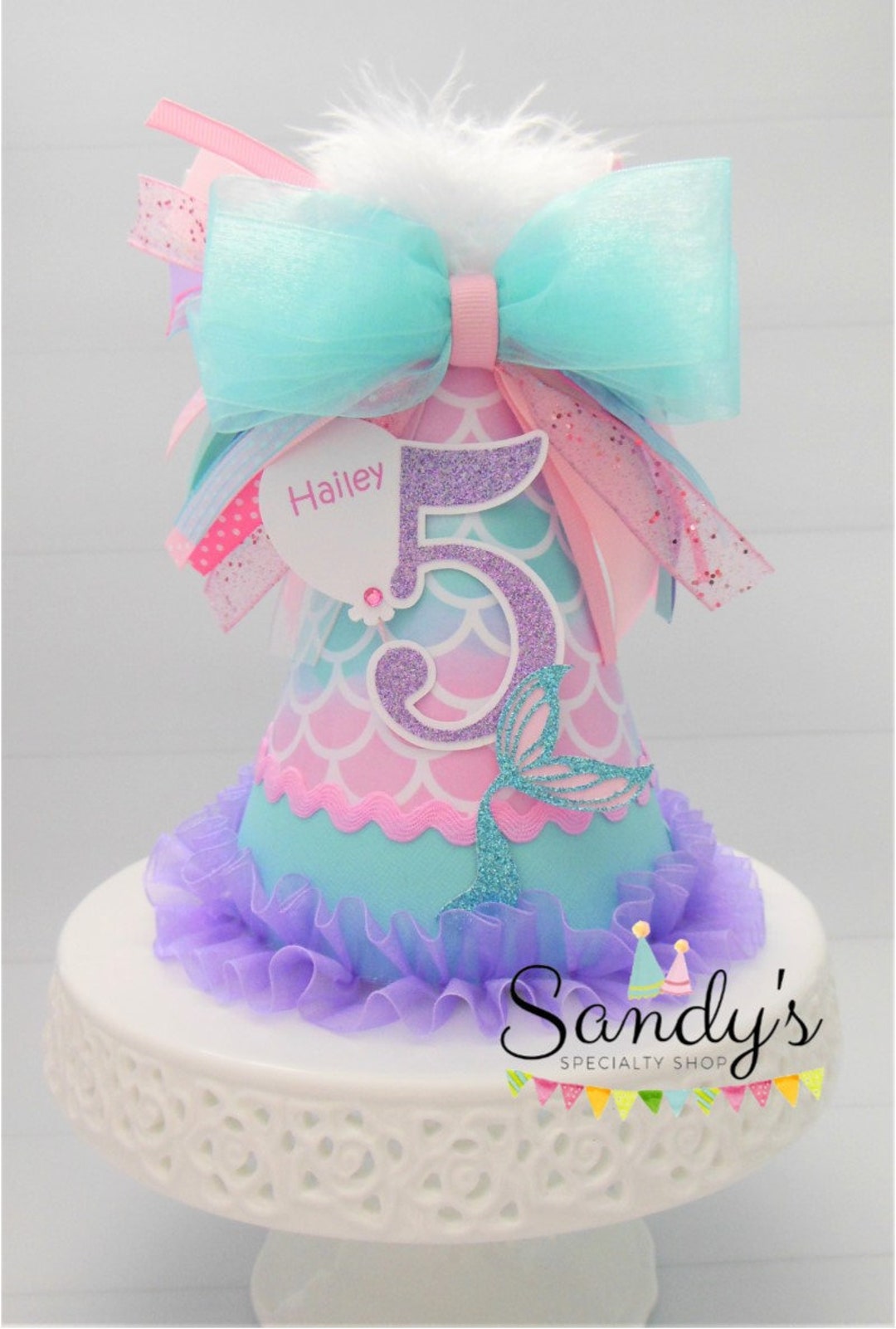 Mermaid Party Hat, Mermaid Tail Birthday Party Hat, Mermaid Party, Sea ...