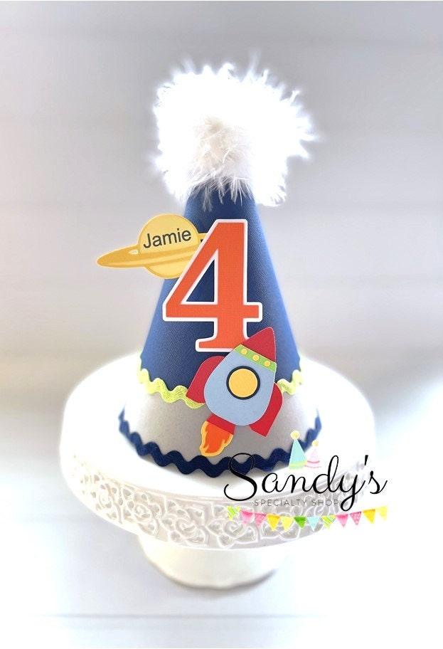 Spaceship Party Hat Space Party Hat Space Birthday Hat - Etsy Australia
