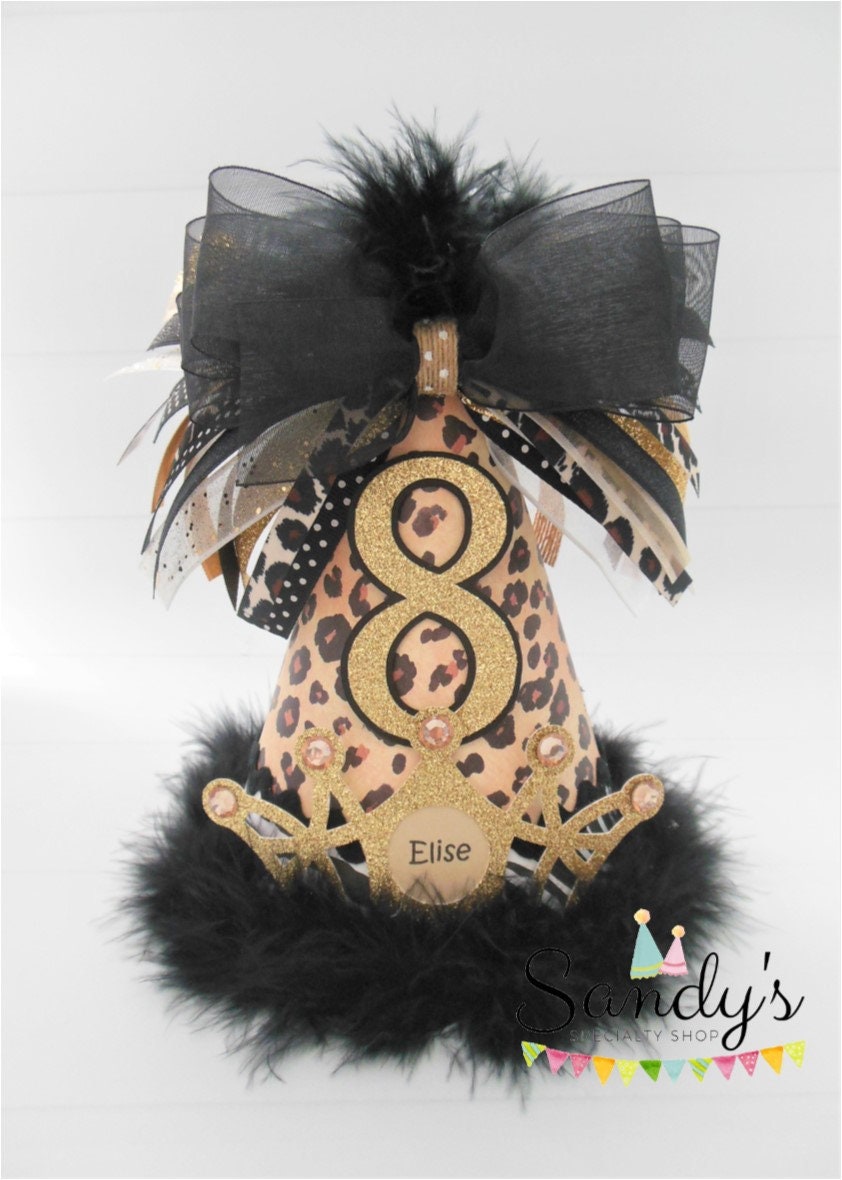 Leopard Party Hat Cheetah Party Hat Princess Crown Party - Etsy Singapore