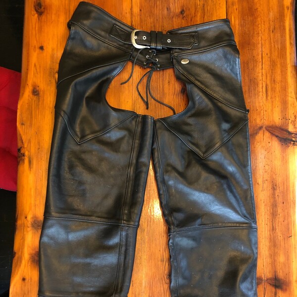 Womens Leather Assless Chaps Etsy