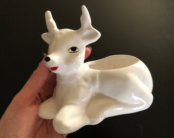 Ceramic Deer Vase - Etsy