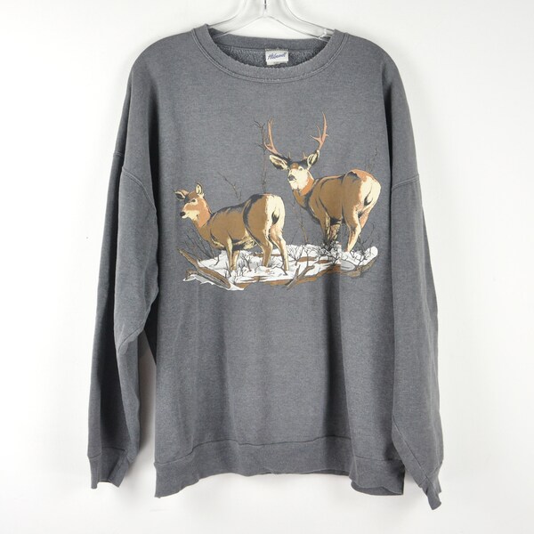 Deer Sweatshirt - Etsy