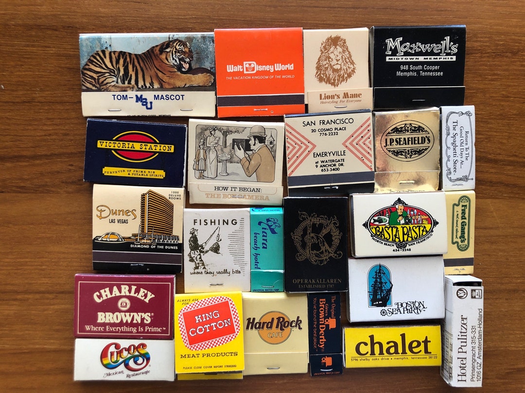 Vintage Matches Set of 10 20 or 30 Cool Vintage - Etsy Singapore