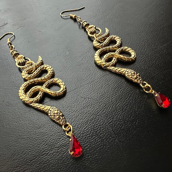 Snake Earrings - Etsy