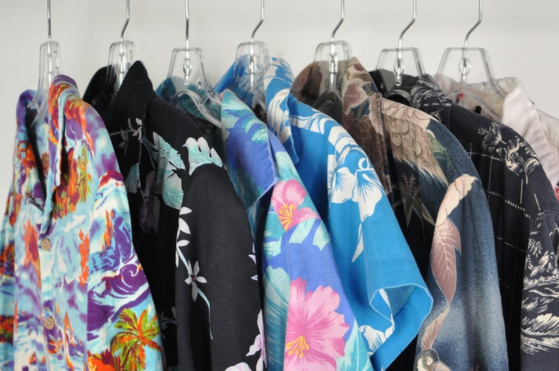 Hawaiian Shirt Mystery Bundle Graphic Hawaiian Thrift Box - Etsy