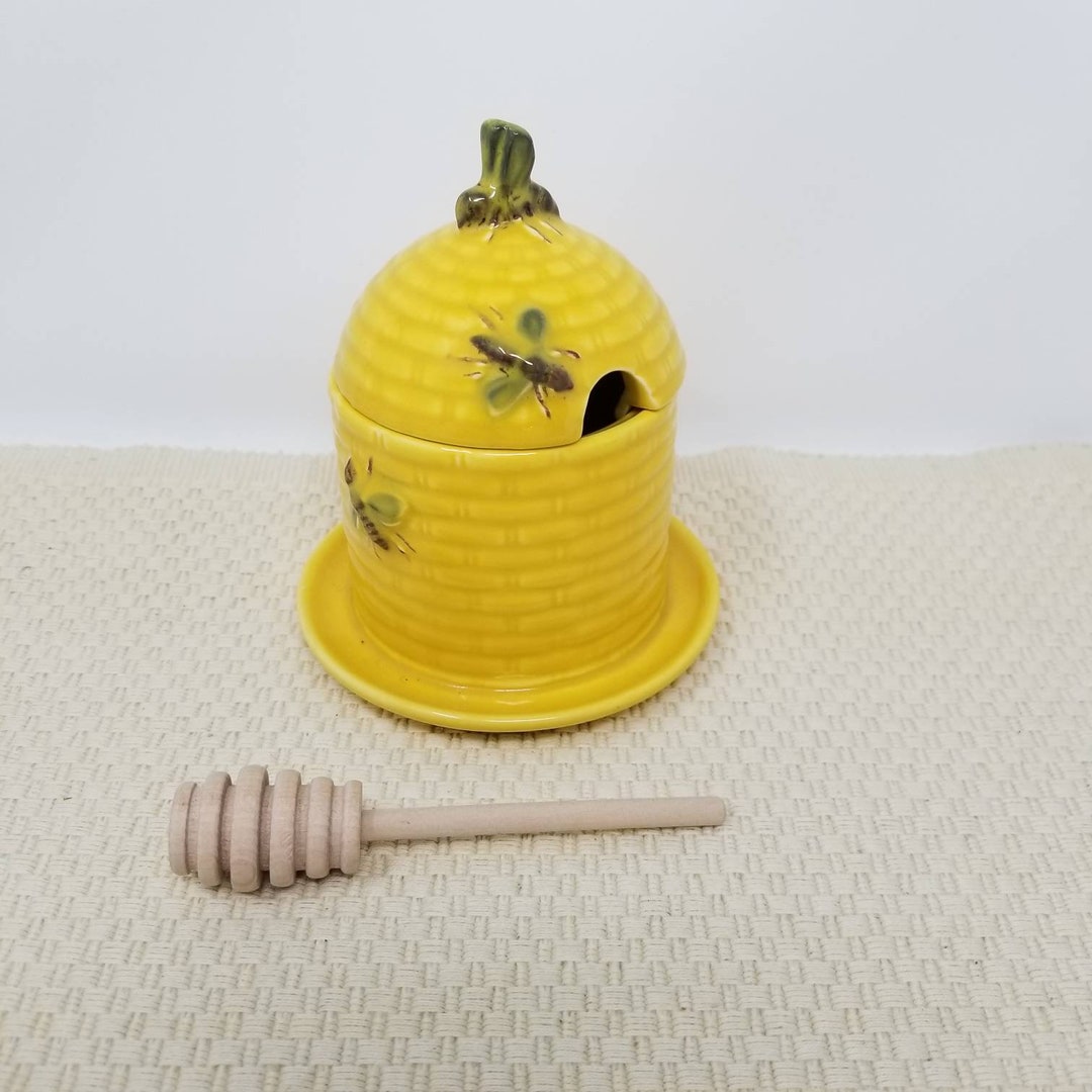 Vintage Goebel Bee Hive Honey Pot With Wooden Honey Dipper - Etsy