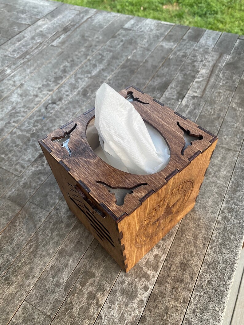 Texas Tissue Box Cover - Etsy