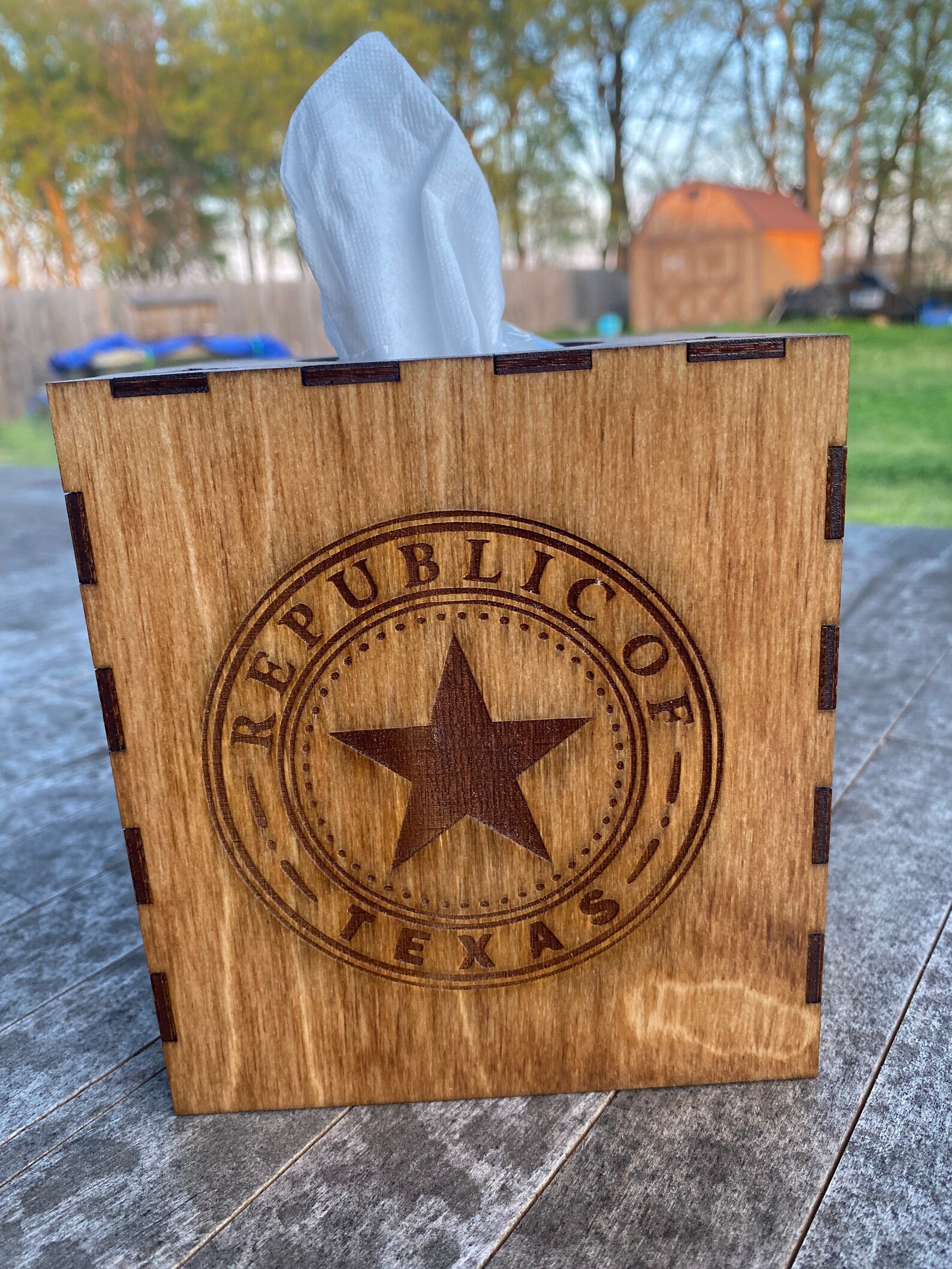 Texas Tissue Box Cover - Etsy
