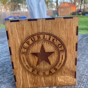 Texas Tissue Box Cover - Etsy