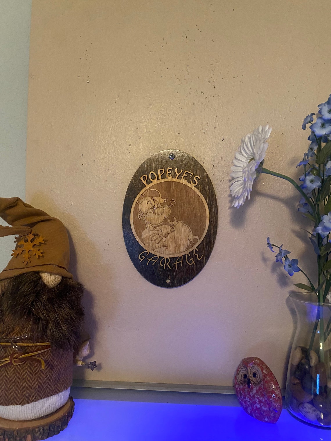 Popeyes Garage Layered Wood Sign | Etsy