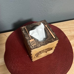 BBQ Grilling Temp Chart Tissue Box Cover, Woodworking,wood Crafts,beef ...